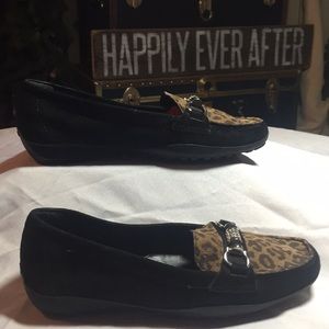 Geox | Shoes | Geox Respira Leopard Horsebit Rhinestone Shoes | Poshmark